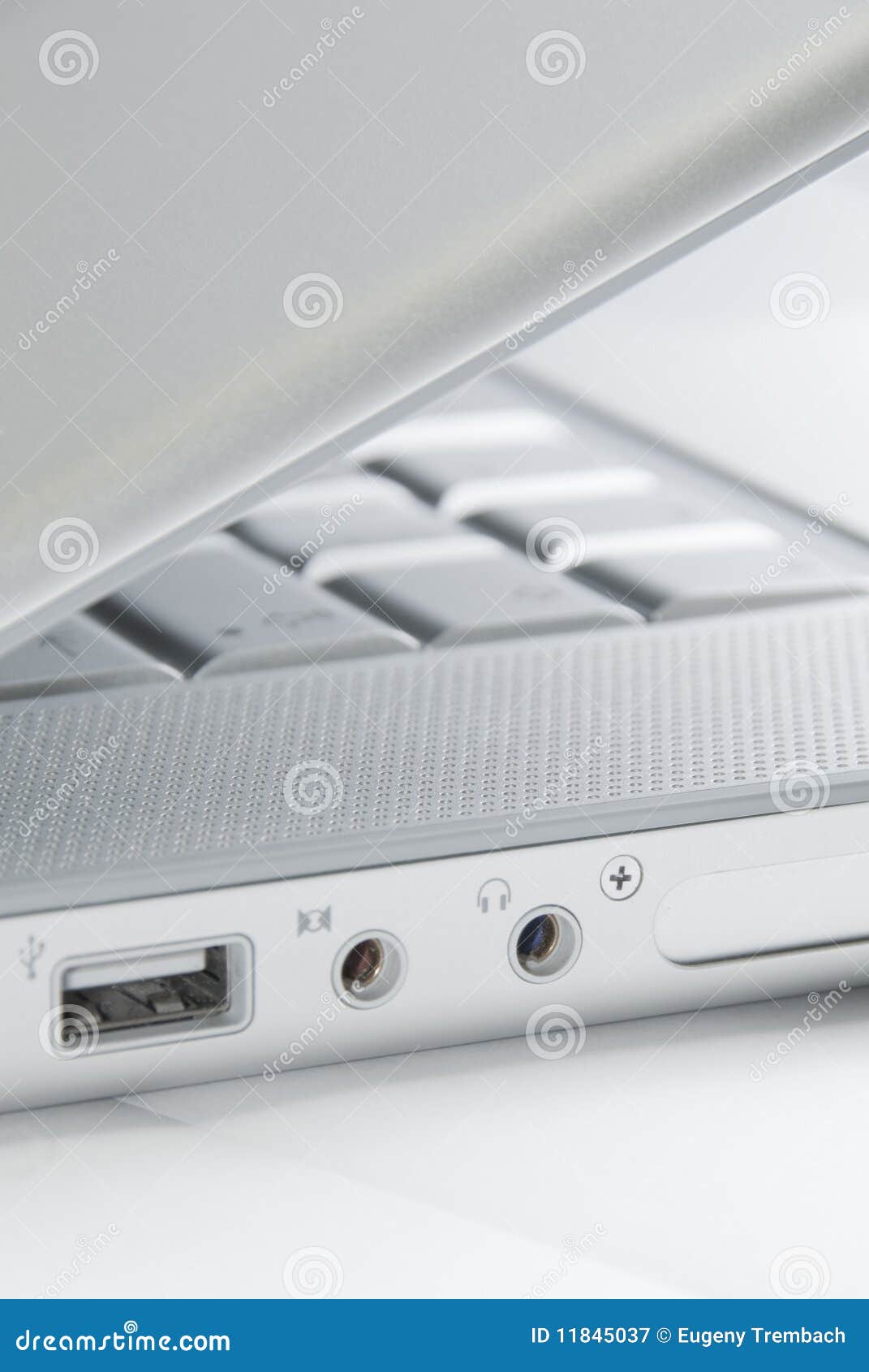 Metallic Laptop stock image. Image of single, isolated - 11845037