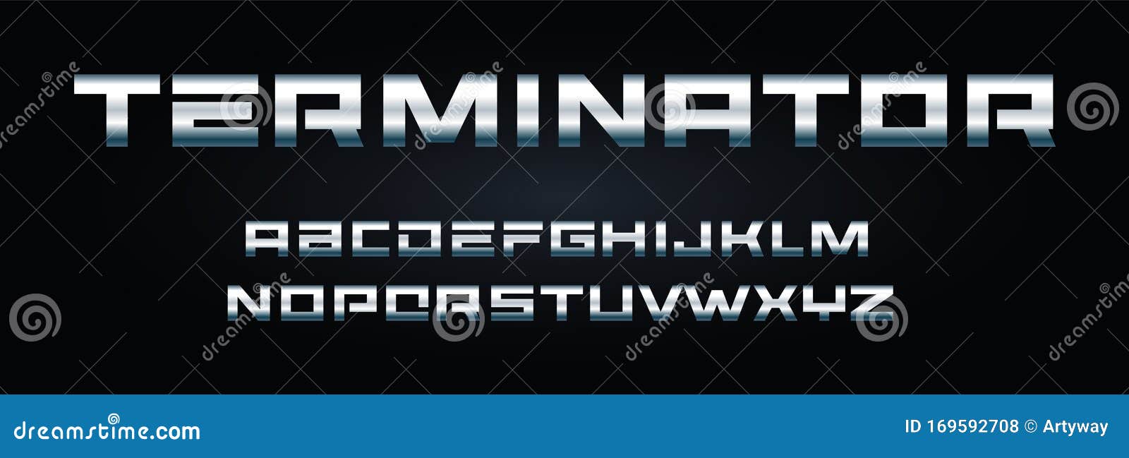 Metallic Letters Geometric Square Alphabet Heavy Bold Font with Steel ... Metallic Letters Geometric Square Alphabet Heavy Bold Font with Steel ...