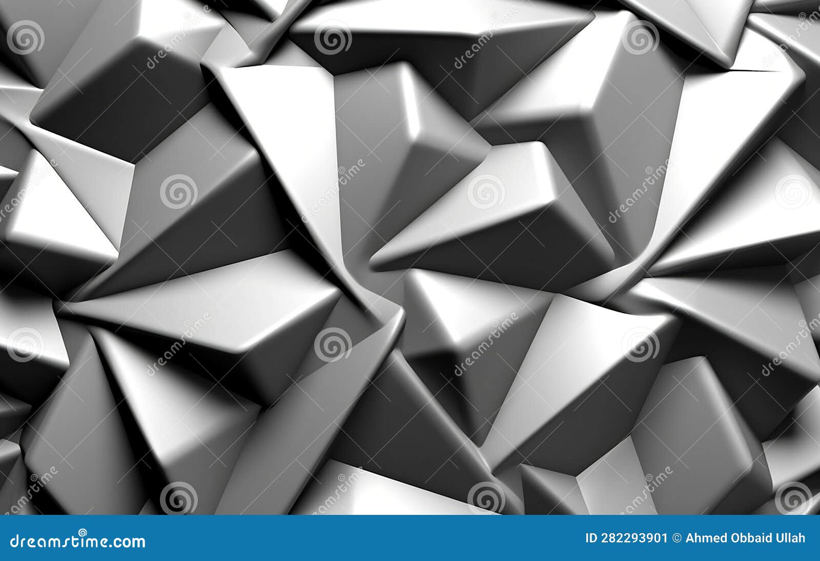 Metallic Metal Futuristic Pattern White Background. Generative AI Stock ...