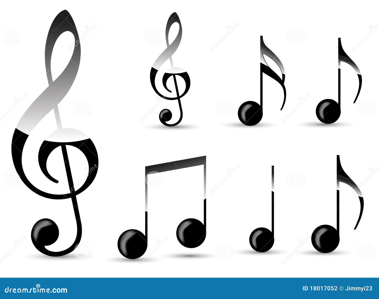 Metallic music note stock illustration. Illustration of notes - 18017052