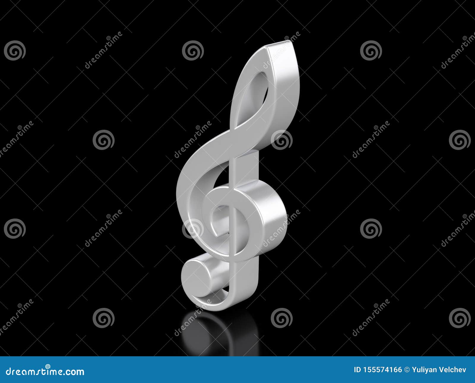 Metallic music note symbol stock illustration. Illustration of isolated ...