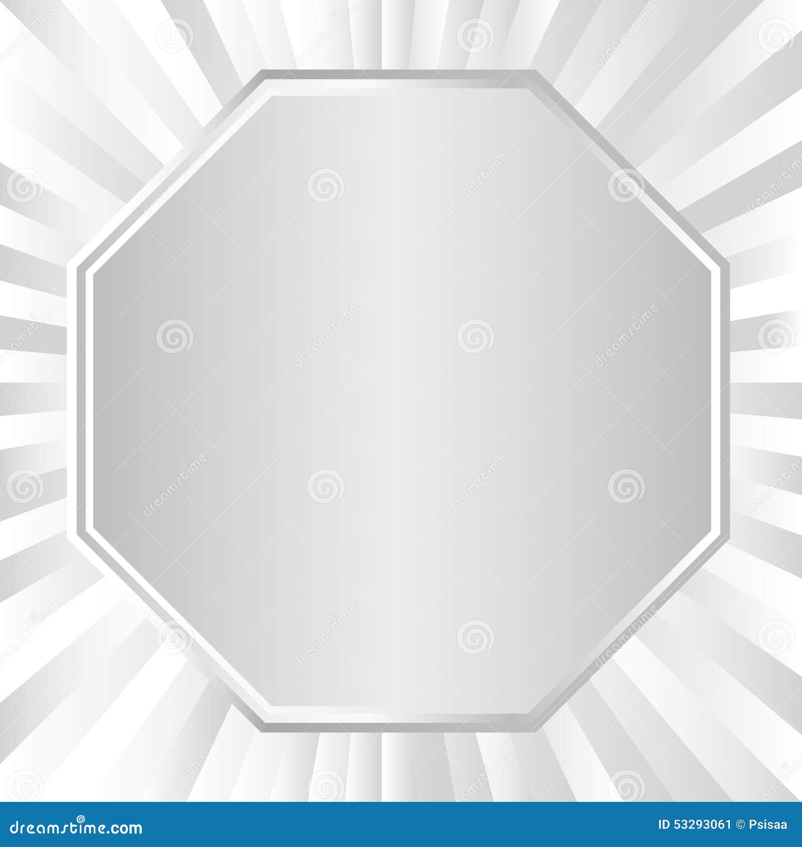 Metallic Octagon and Radius for Background, Vector Illustration Stock ...