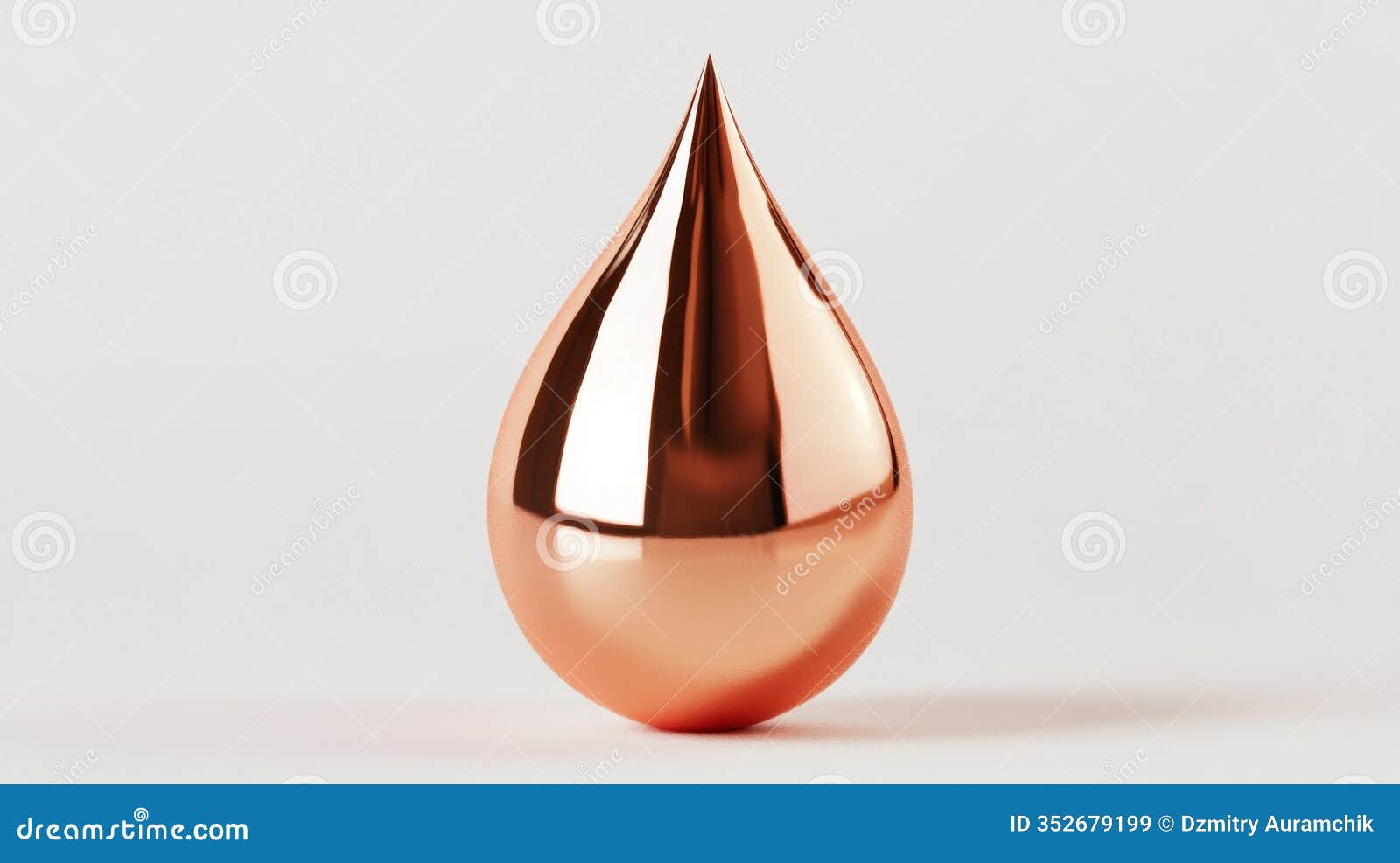 A Metallic Oil Drop Drips, Generating Concentric Ripples on a White ...