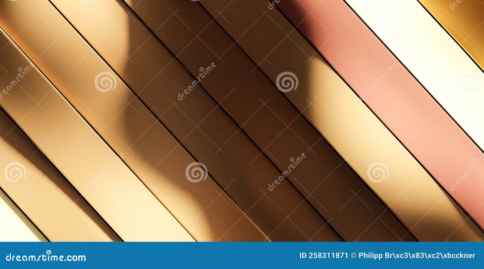 Metallic Orange Colored Wave Pattern Geometric Shape Object 3d Render ...