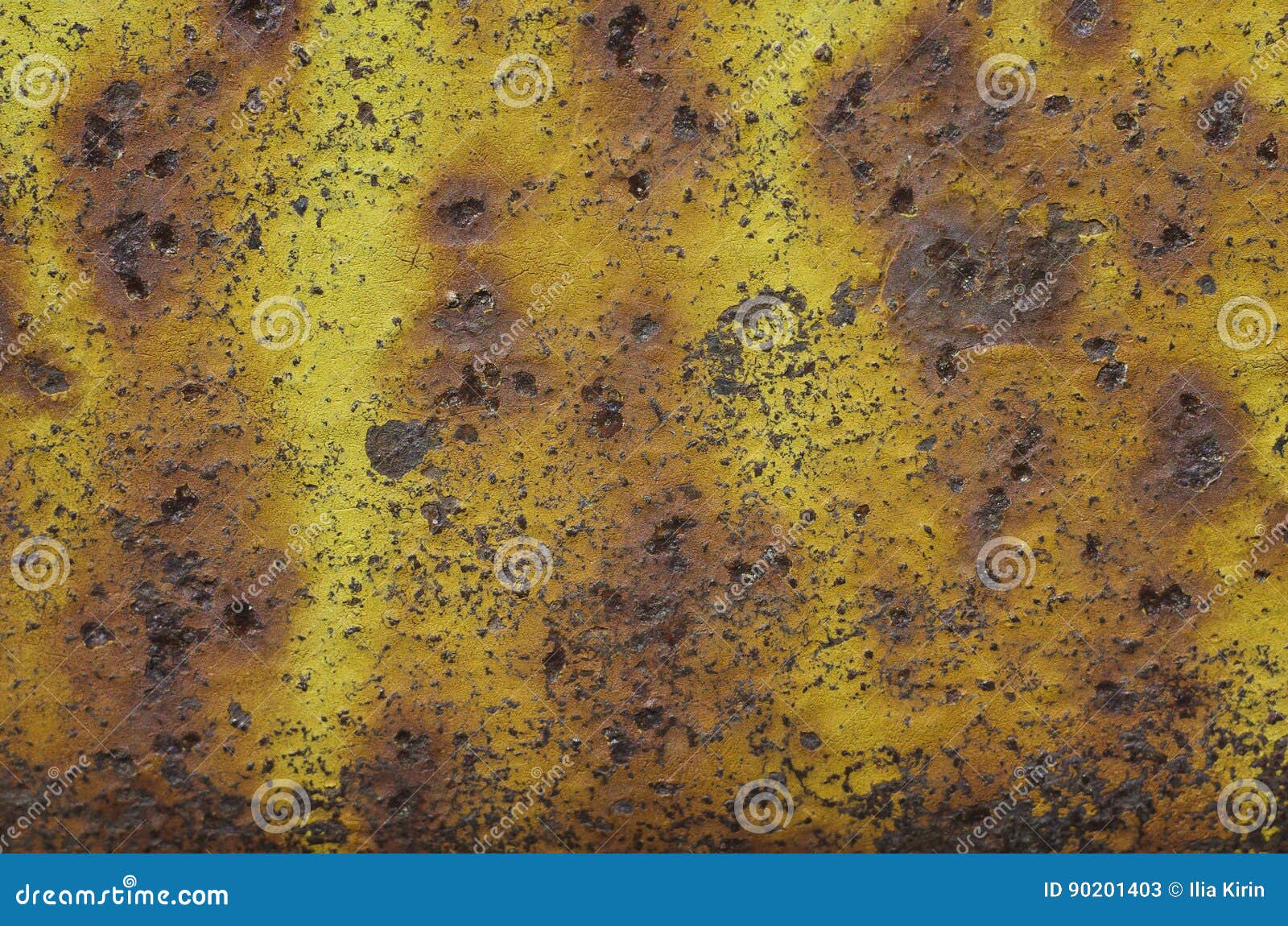 Metallic Painted Surface with Rust and Scratched Paint Stock Image ...