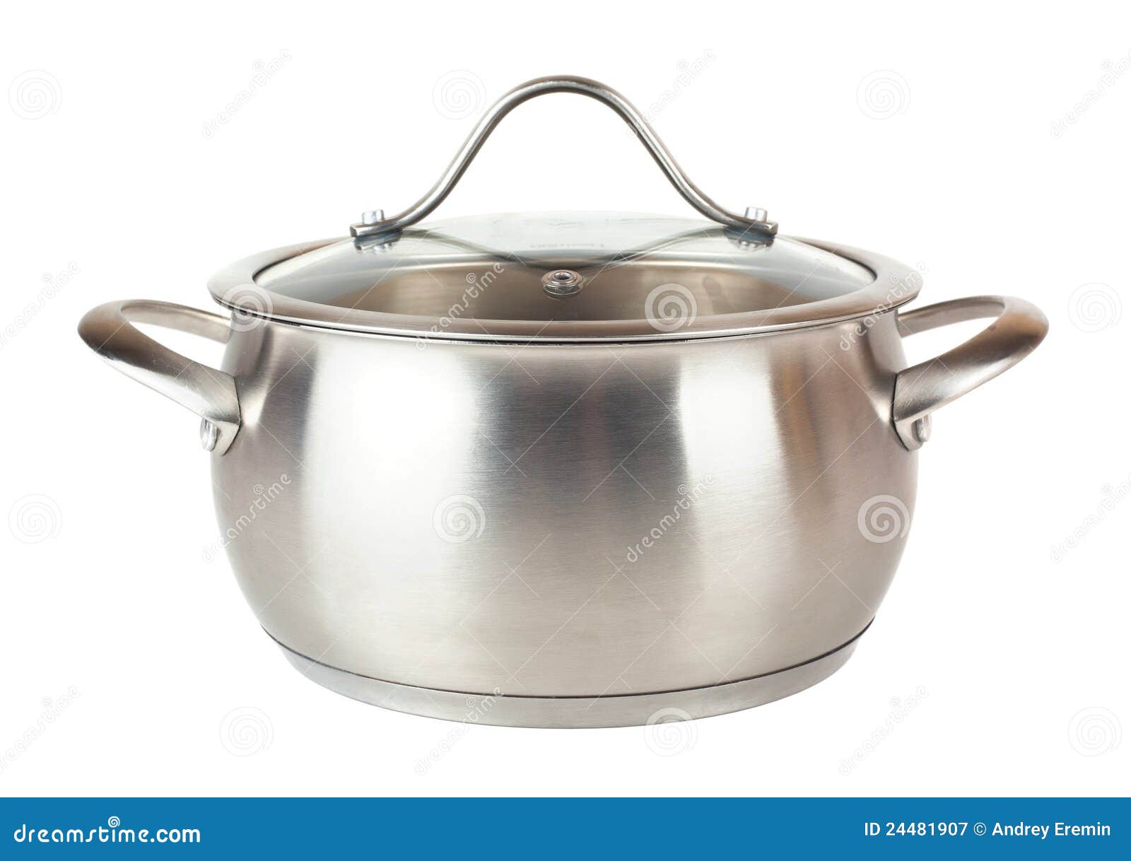 Metallic pan stock image. Image of kitchenware, isolated - 24481907