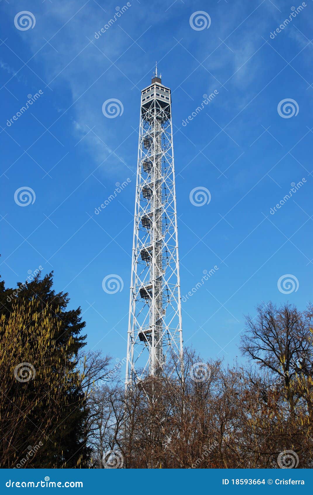 Metallic panoramic tower stock photo. Image of architecture - 18593664