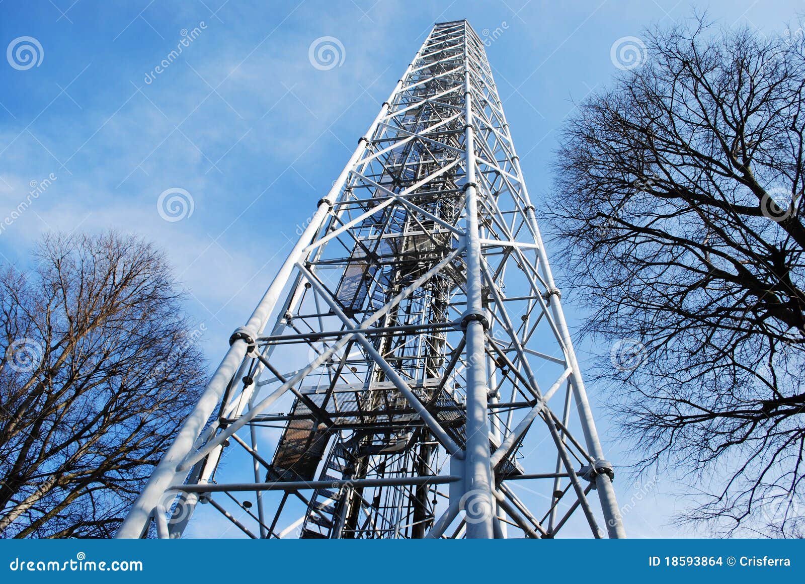 Metallic panoramic tower stock photo. Image of lombardy - 18593864