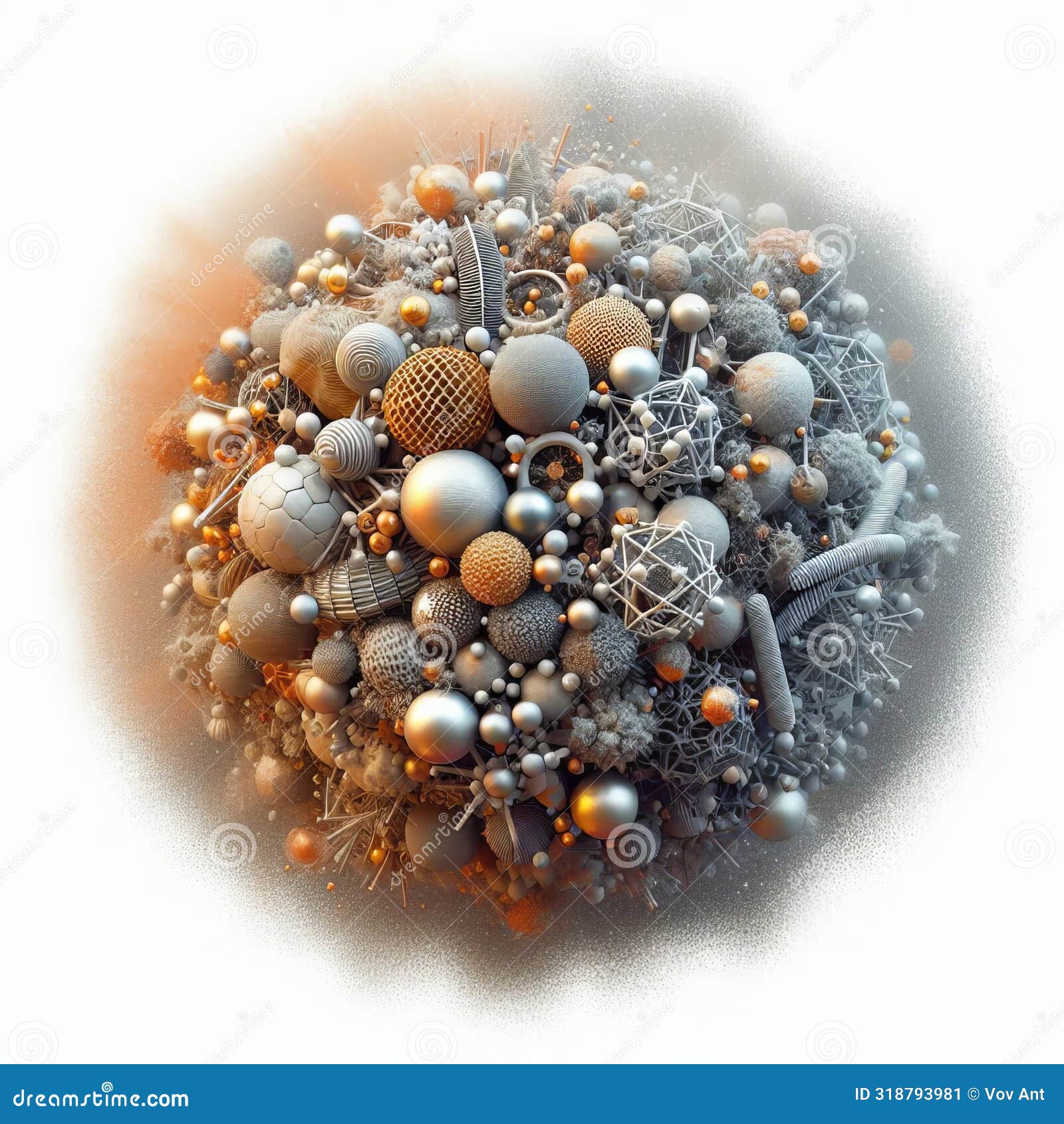 Metallic Particles these Dust Particles Contain Metallic Elemen Stock ...