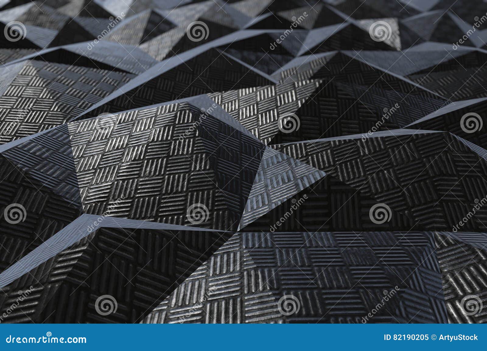 Metallic Pattern Abstract Geometric Background Stock Illustration ...