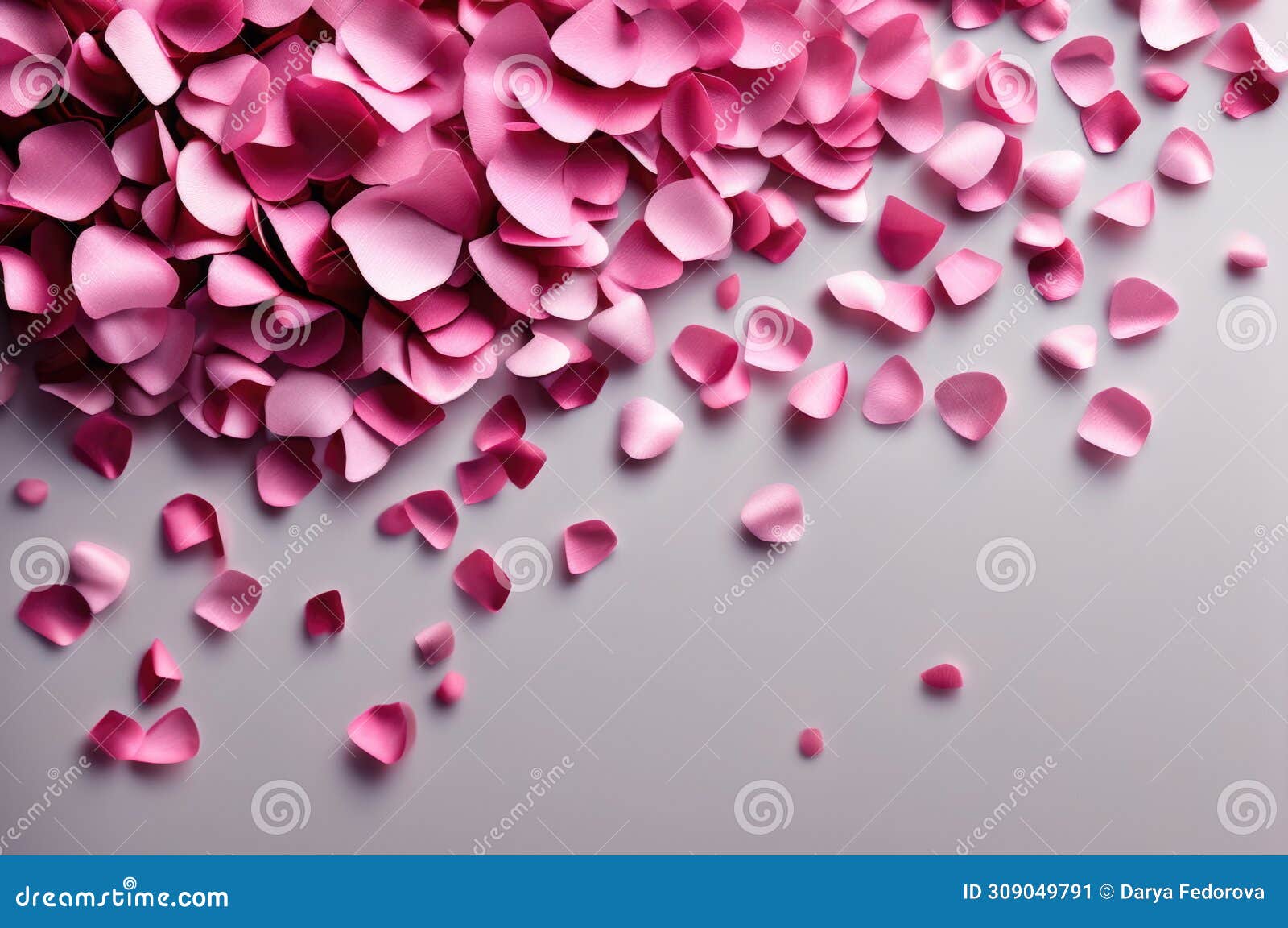 Metallic Pink Confetti Spread on a Neutral Background Stock Image ...