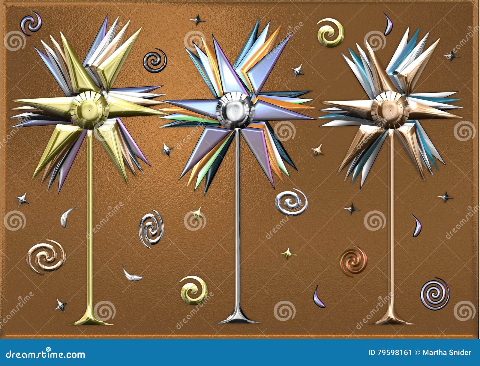 Metallic Pinwheels Stock Illustrations – 2 Metallic Pinwheels Stock ...