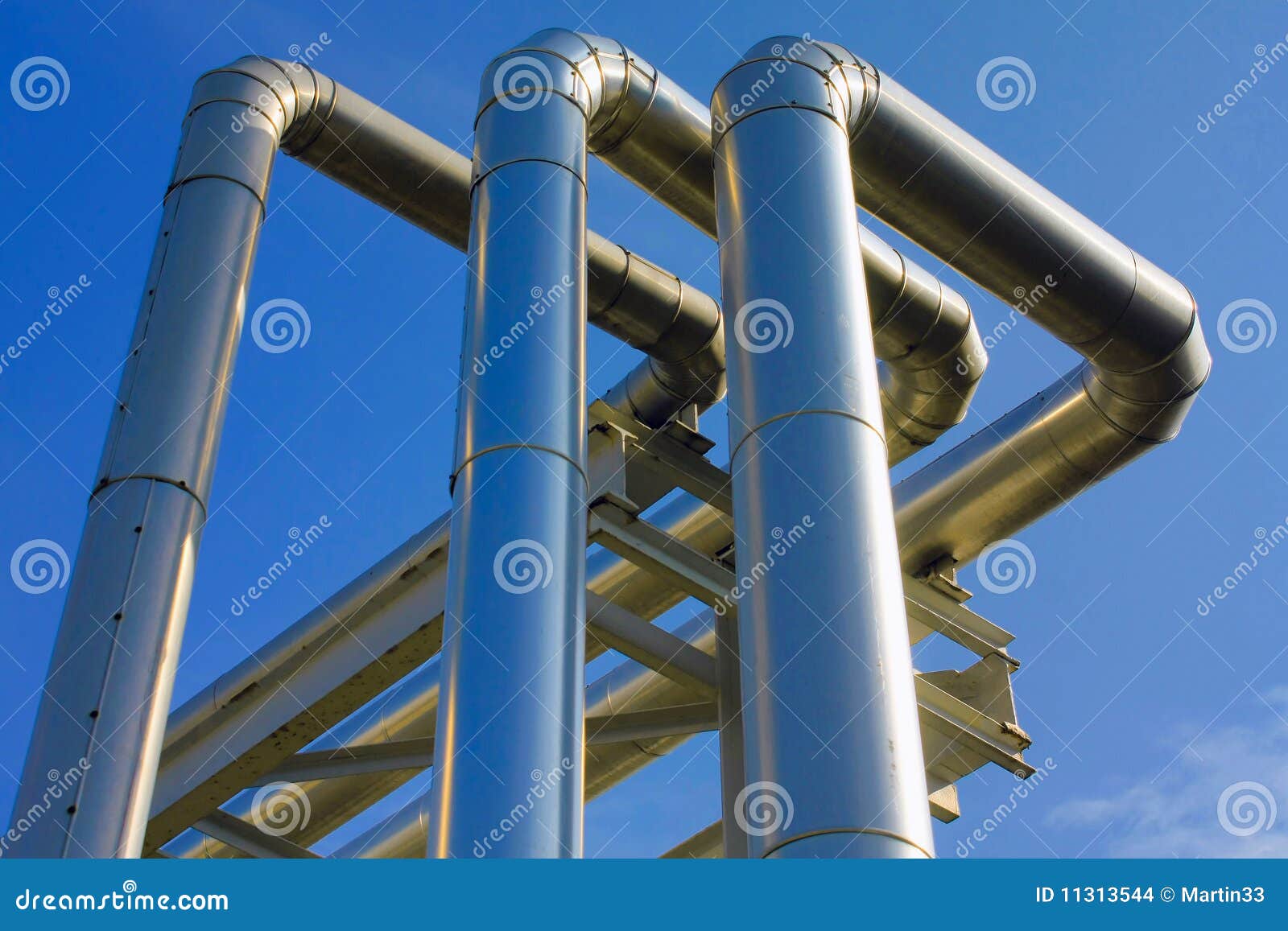 Metallic pipeline stock photo. Image of pipeline, construction - 11313544