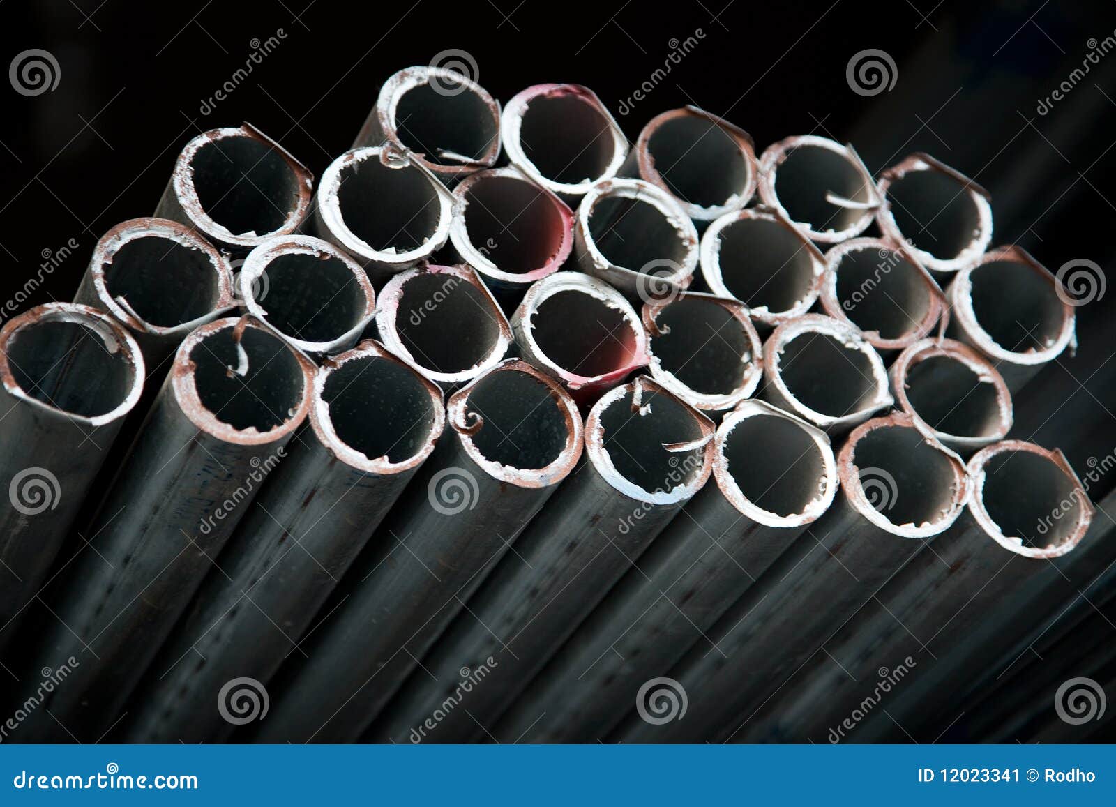 Metallic pipes stock image. Image of pipeline, stainless - 12023341