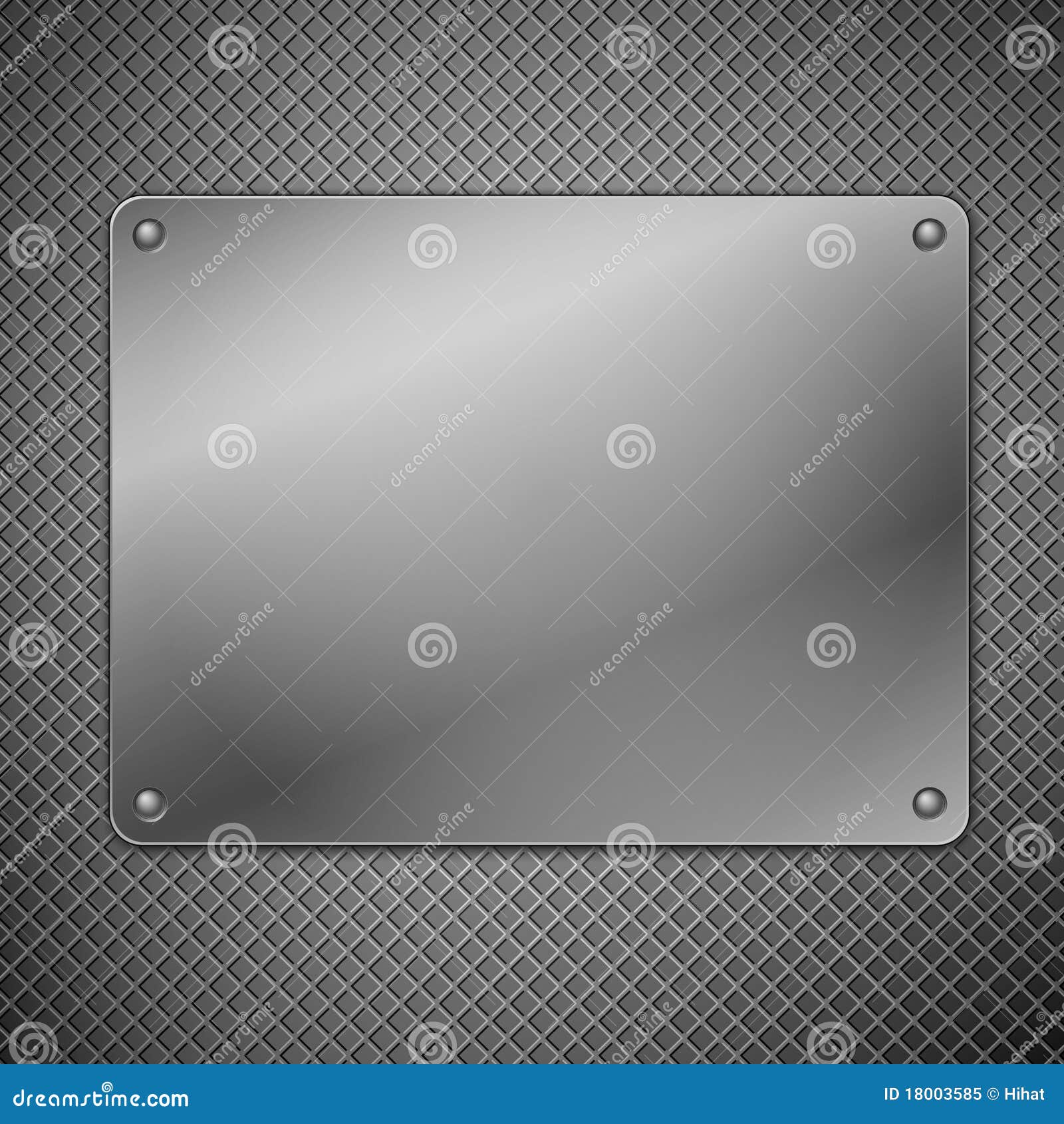 Metallic Plaque for Signage Stock Vector - Illustration of iron, plaque ...