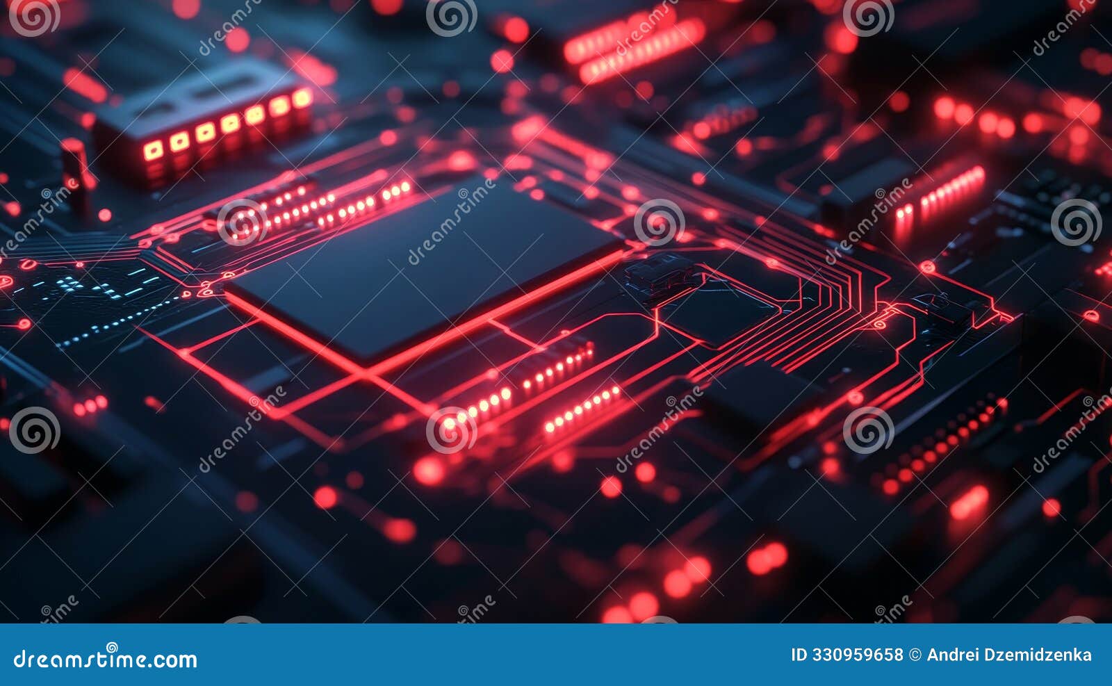 A Metallic Plate and Particles Background Representing High Tech ...