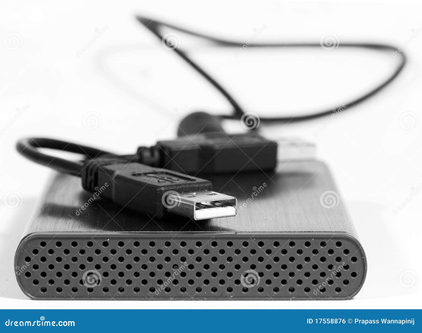 Metallic Portable Gigabytes Hard Drive Stock Photo - Image of harddrive ...