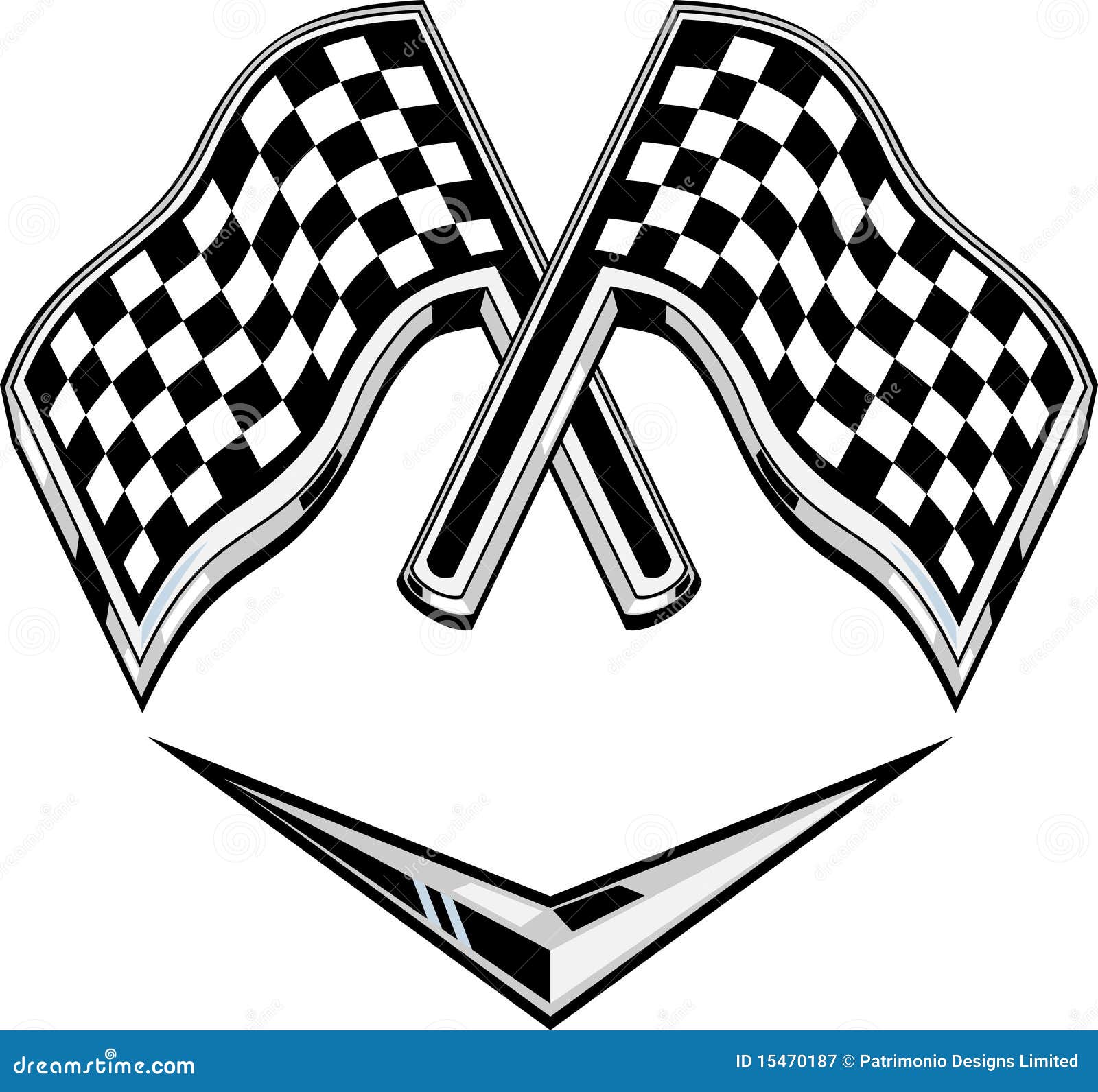 Metallic Racing Checkered Flag Stock Illustration - Illustration of ...