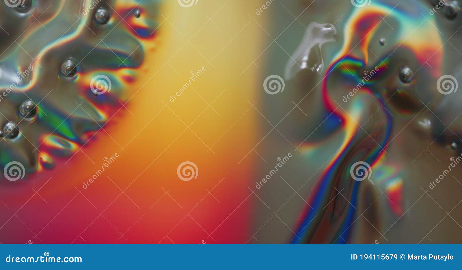 Metallic Rainbow Sheet stock image. Image of gloss, macro - 194115679