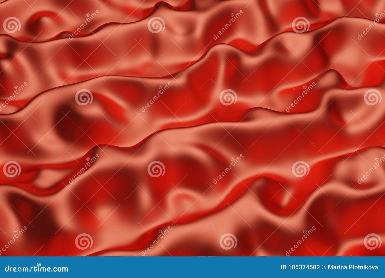 Metallic Red Cloth Texture As Abstract Background. Red Metallic Wave ...