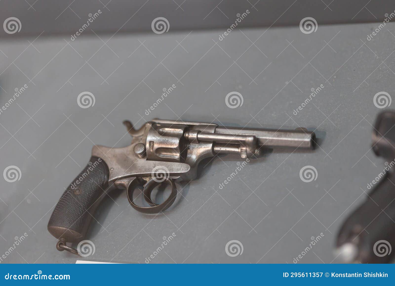 A Metallic Revolver Pistol Resembling a Firearm. Stock Image - Image of ...
