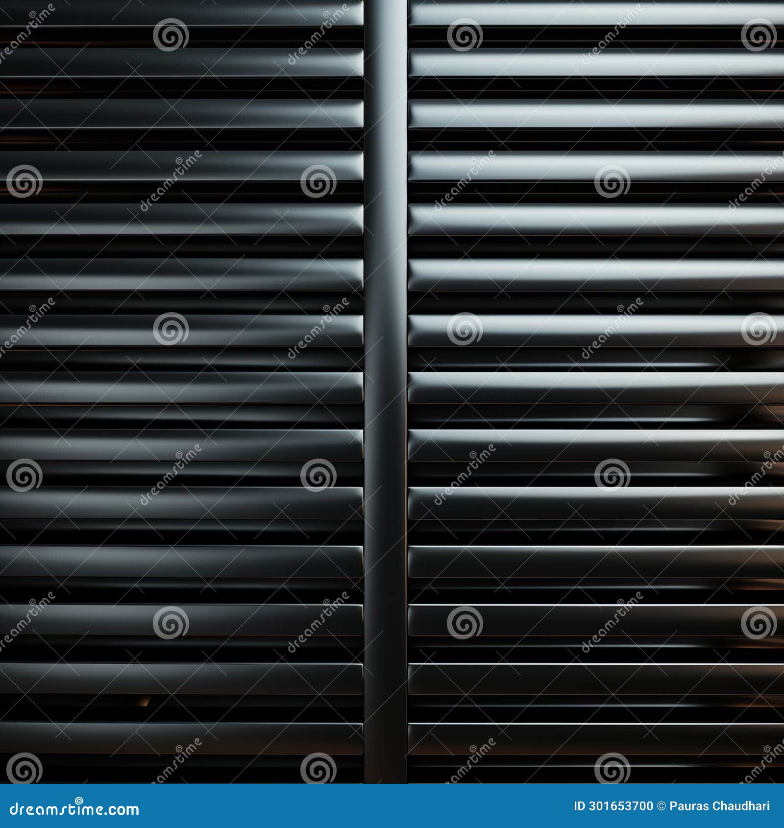 Metallic Rhythm: Alternating Light on Parallel Bars Stock Illustration ...