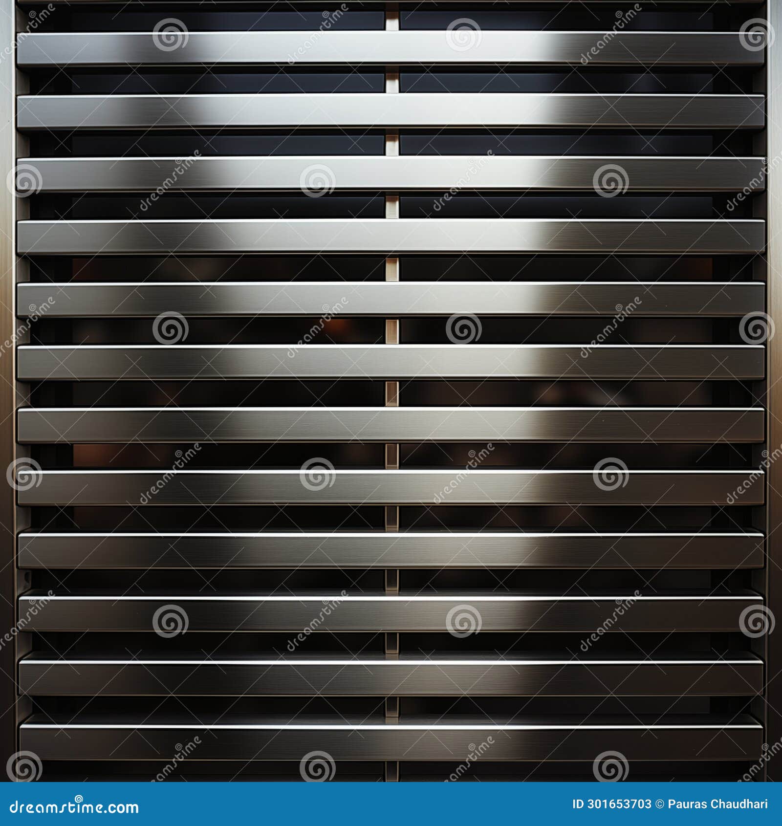 Metallic Rhythm: Alternating Light on Parallel Bars Stock Illustration ...