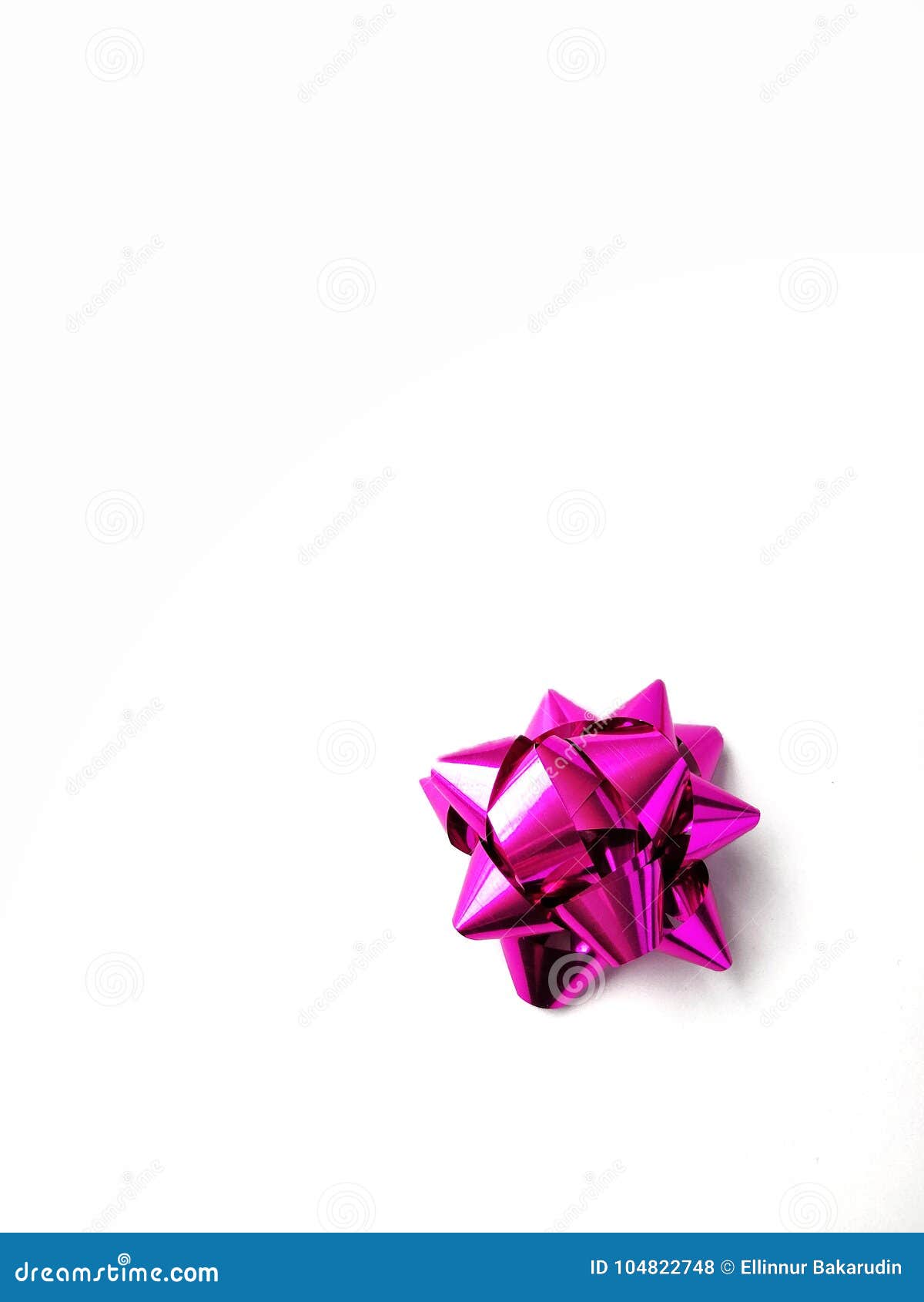 Metallic Ribbon on White Isolated Background. Stock Photo - Image of ...