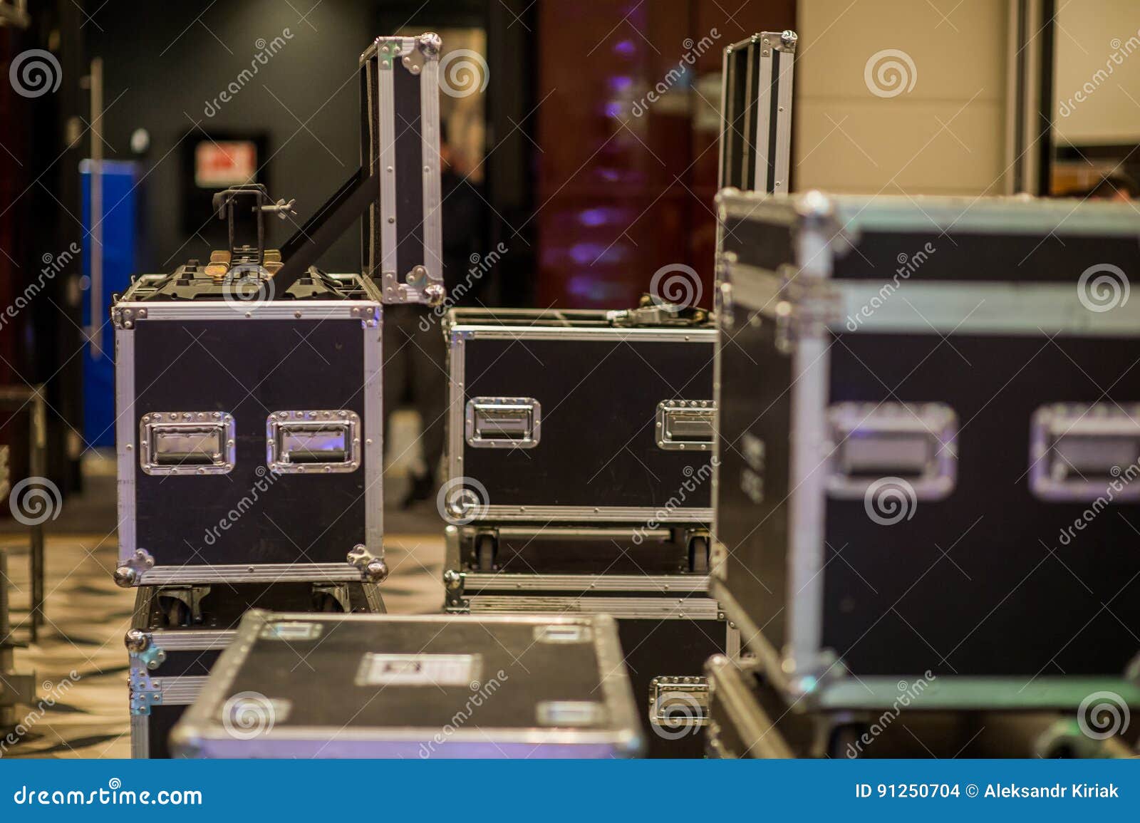 Metallic Rivets of a Road Case for Transporting Music and Light Stock ...