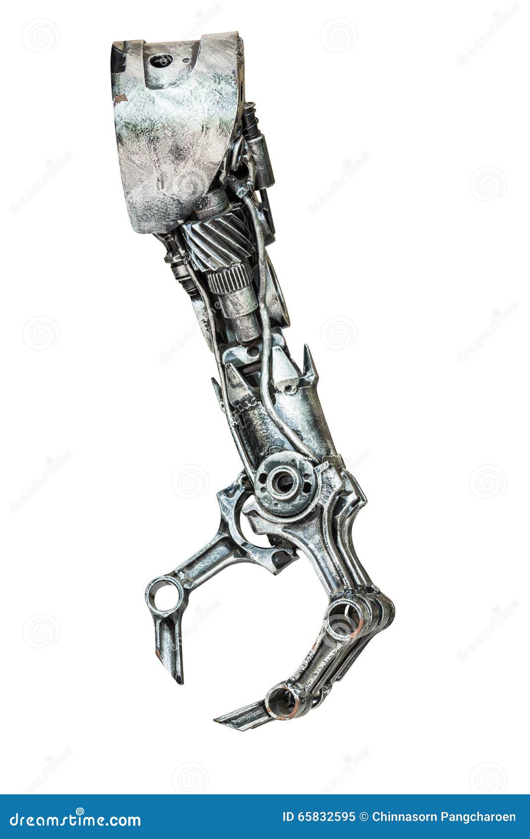 Metallic robot hand stock image. Image of robot, metal - 65832595