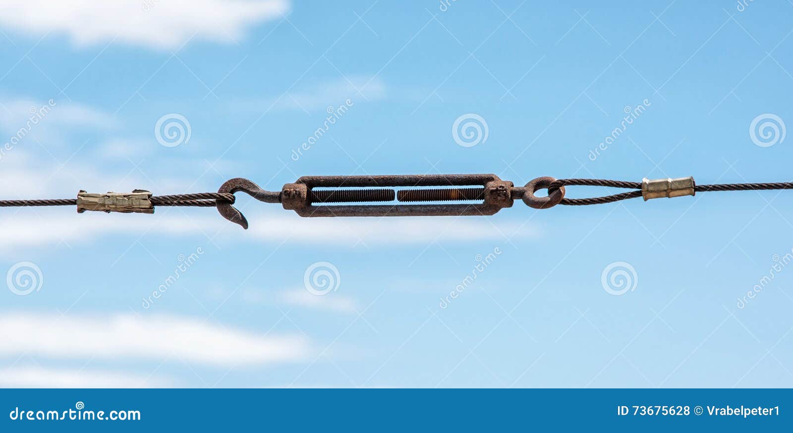 Metallic rope with hook stock photo. Image of energy - 73675628