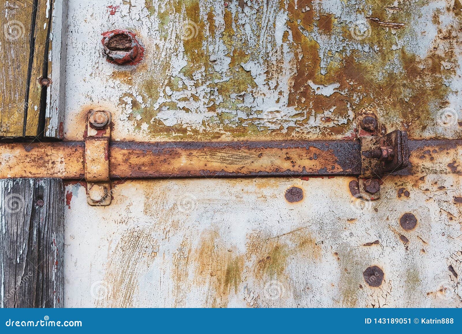 Metallic Rusted Items. Rust Lock Mechanism in Abandoned Factory Stock ...