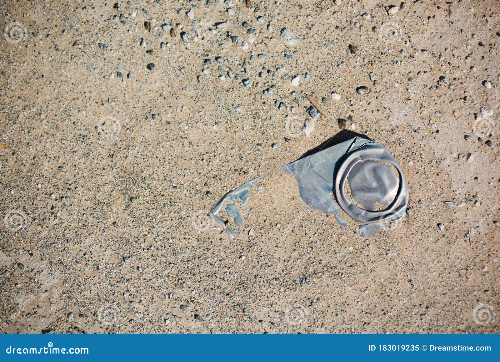 Metallic in the Sand Pollution of the Environment Editorial Image ...