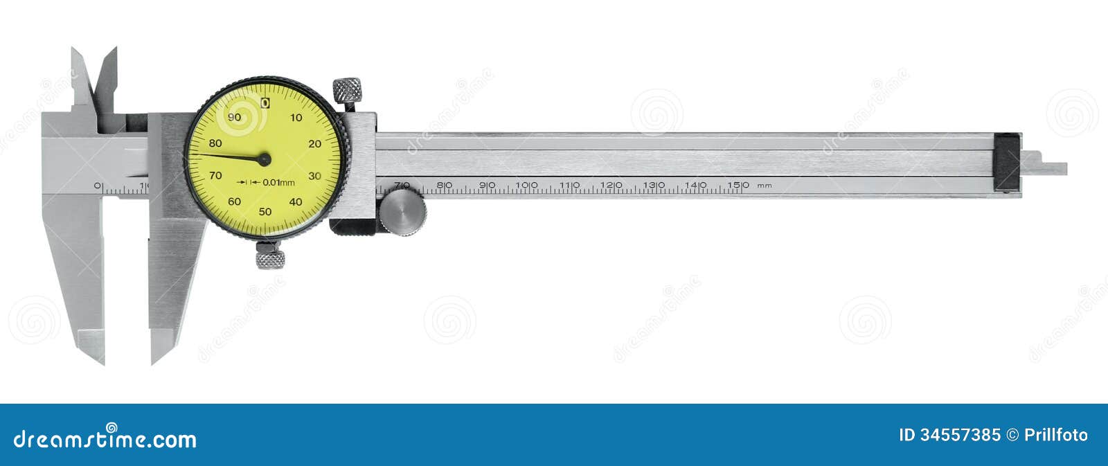 Metallic scale caliper stock image. Image of measuring - 34557385