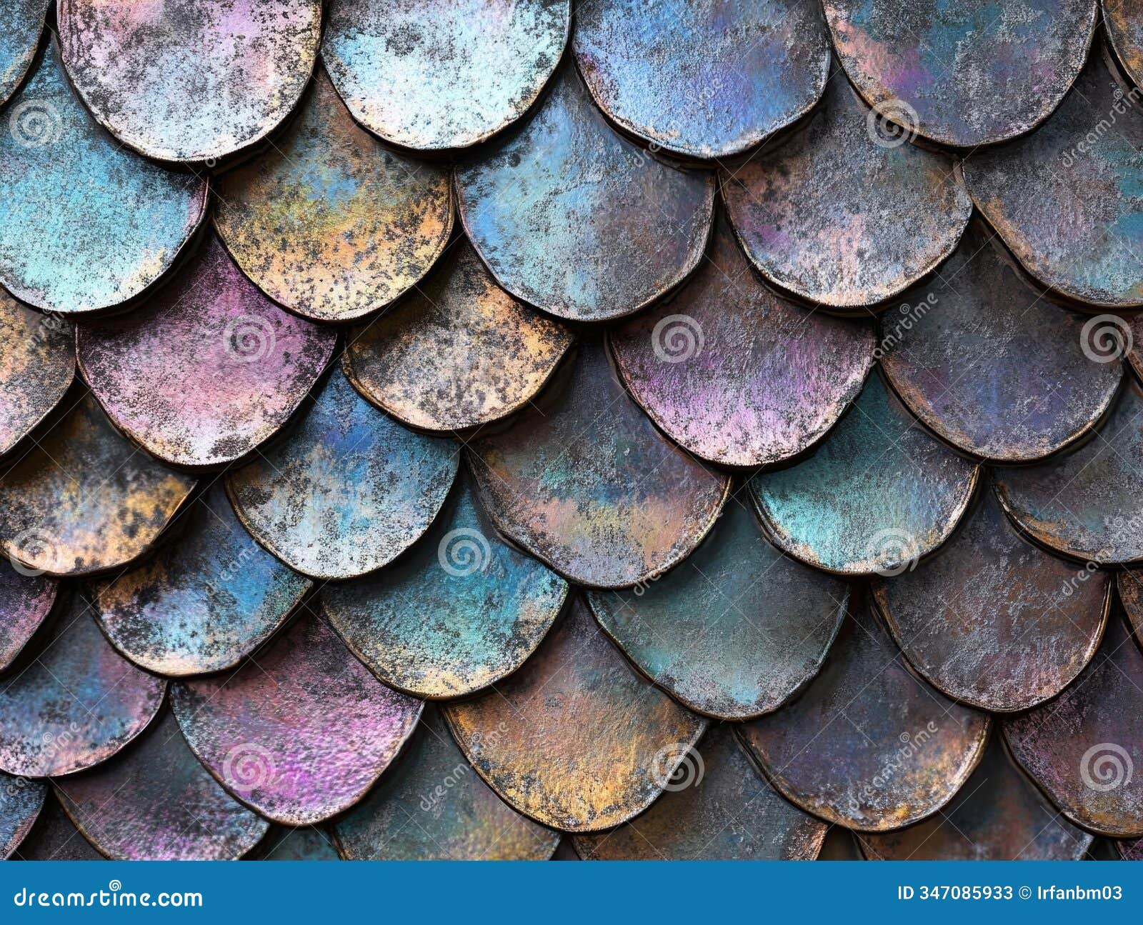 Metallic Scales, a Textured Abstract Background Stock Image - Image of ...