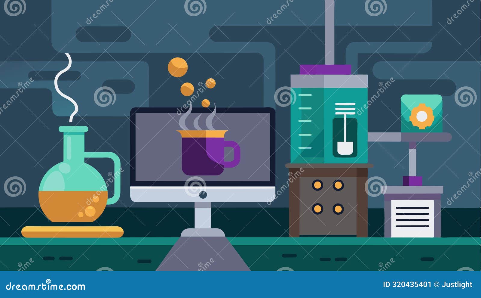 The Metallic Scent of Sugared Coffee Mixing with the Smell of Warm ...