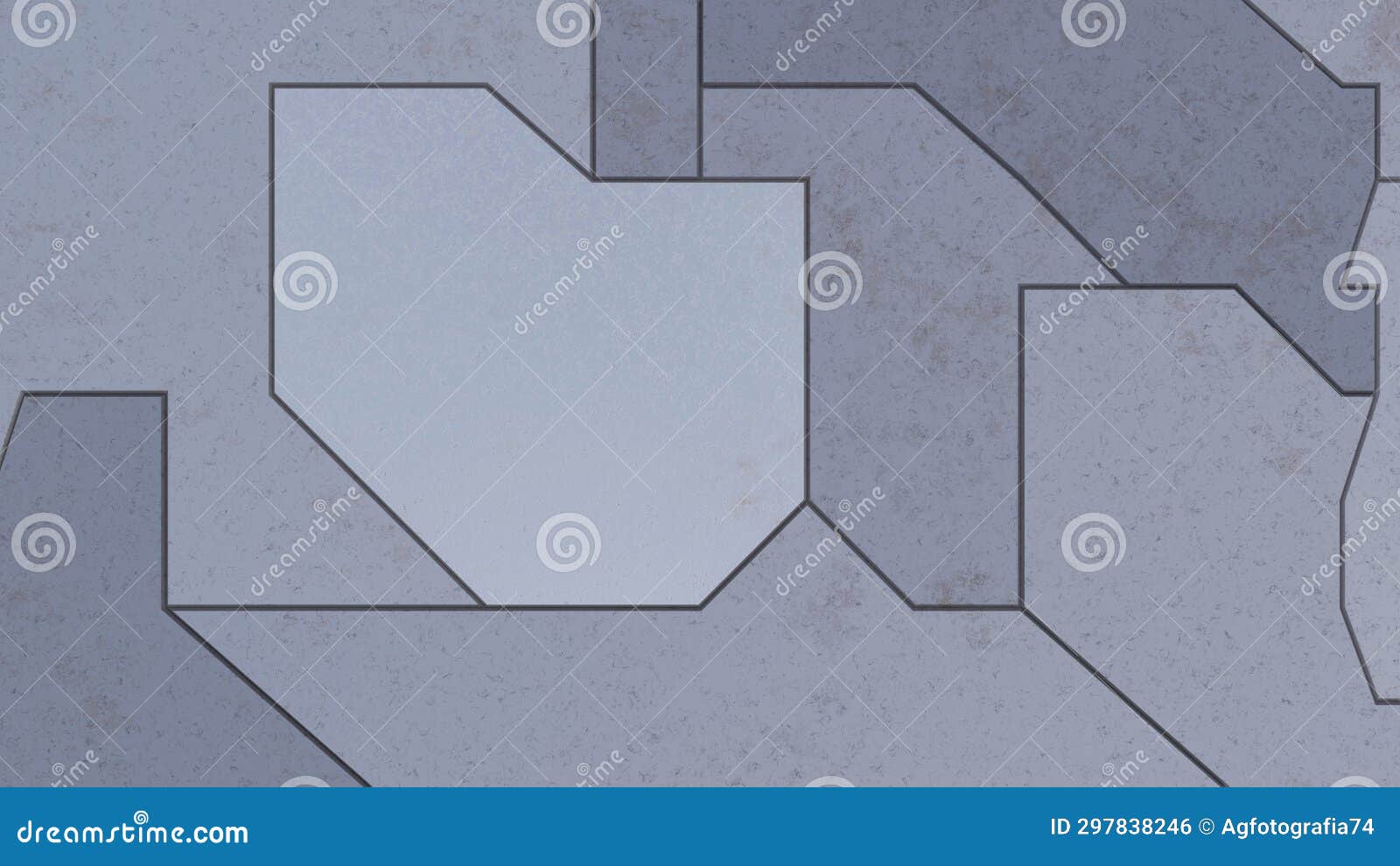 Metallic Sci-Fi Panels Spaceship Hull. Futuristic Geometric Pattern and ...