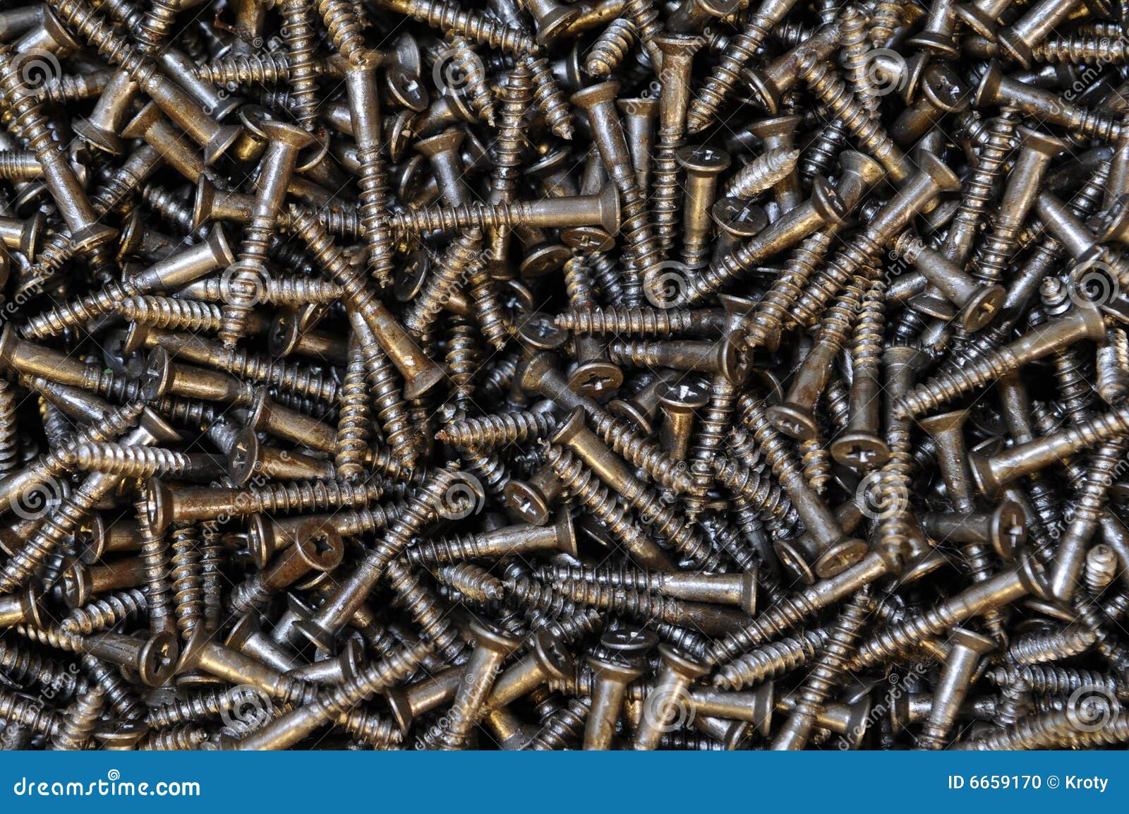 Metallic screws stock photo. Image of metal, drilling - 6659170