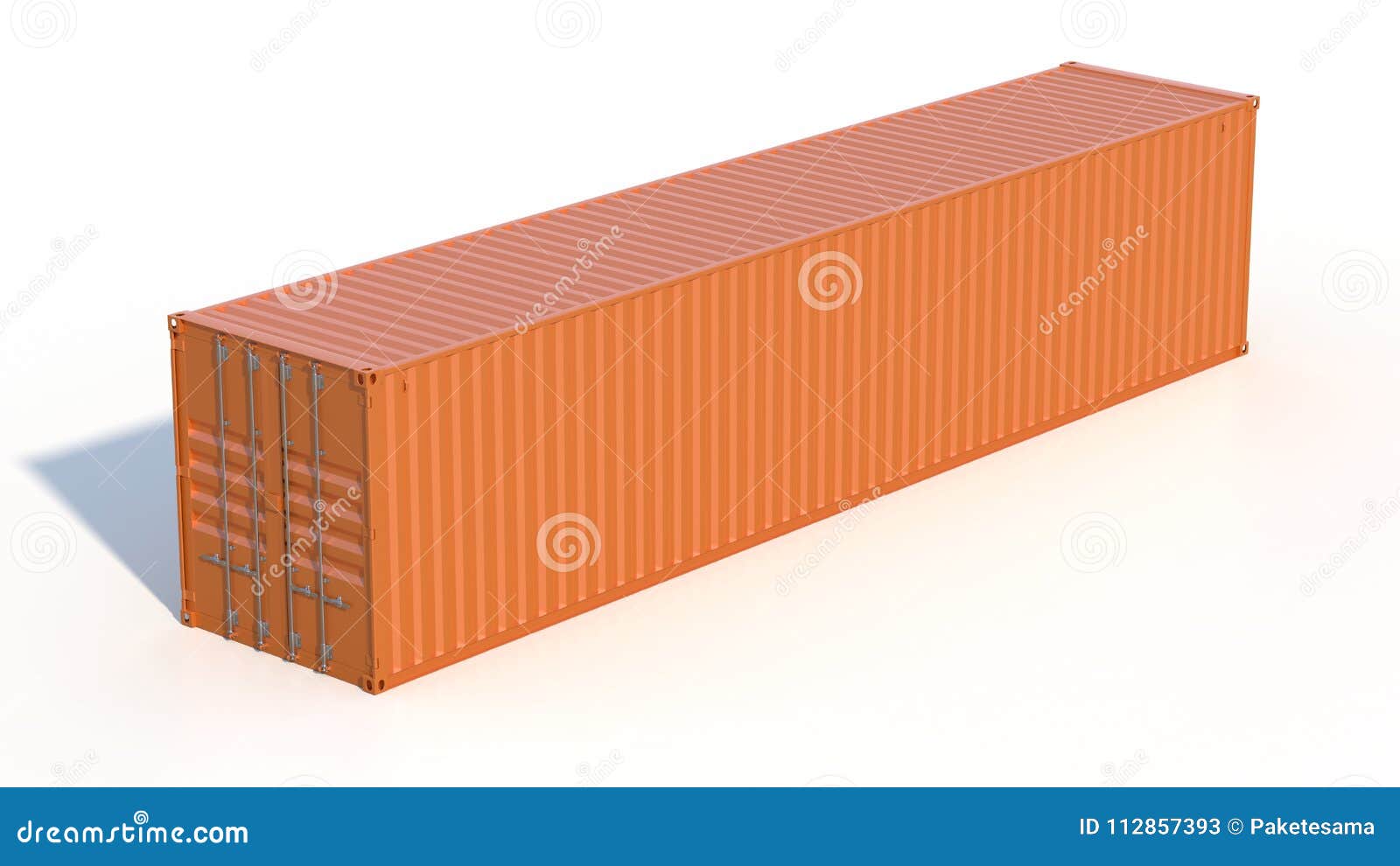 Metallic Ship Cargo Container Stock Illustration - Illustration of ...