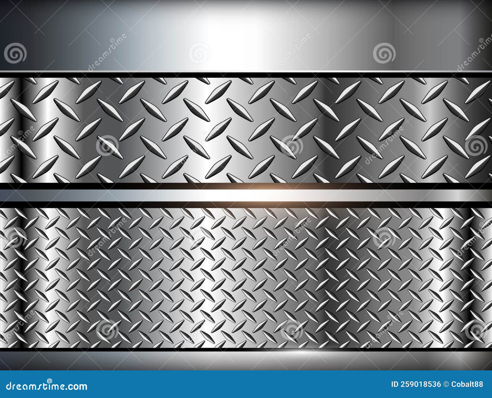 Metallic Silver Background, 3d Metal Shiny Chrome with Diamond Plate ...