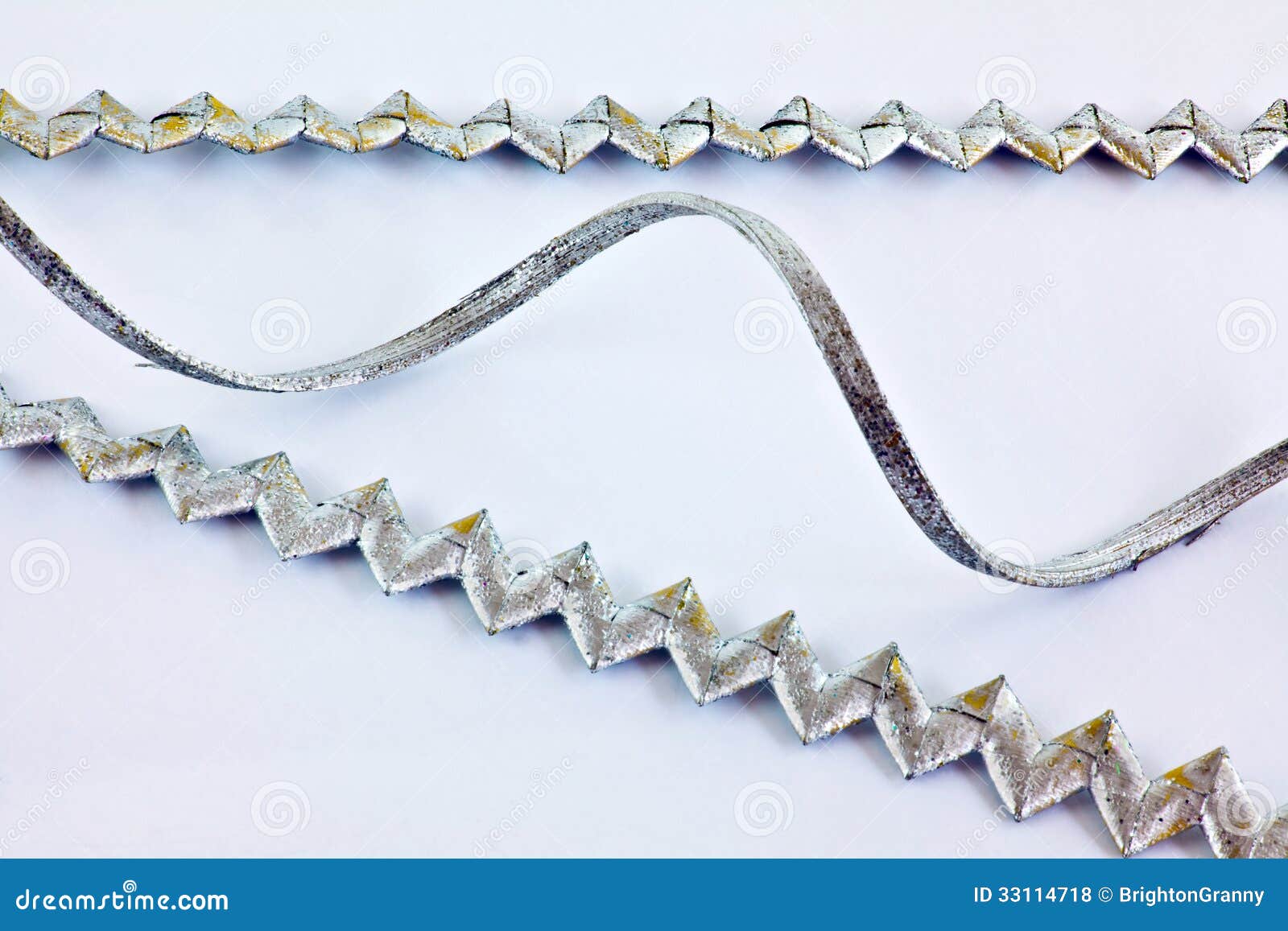 Metallic Silver Cording stock photo. Image of assorted - 33114718