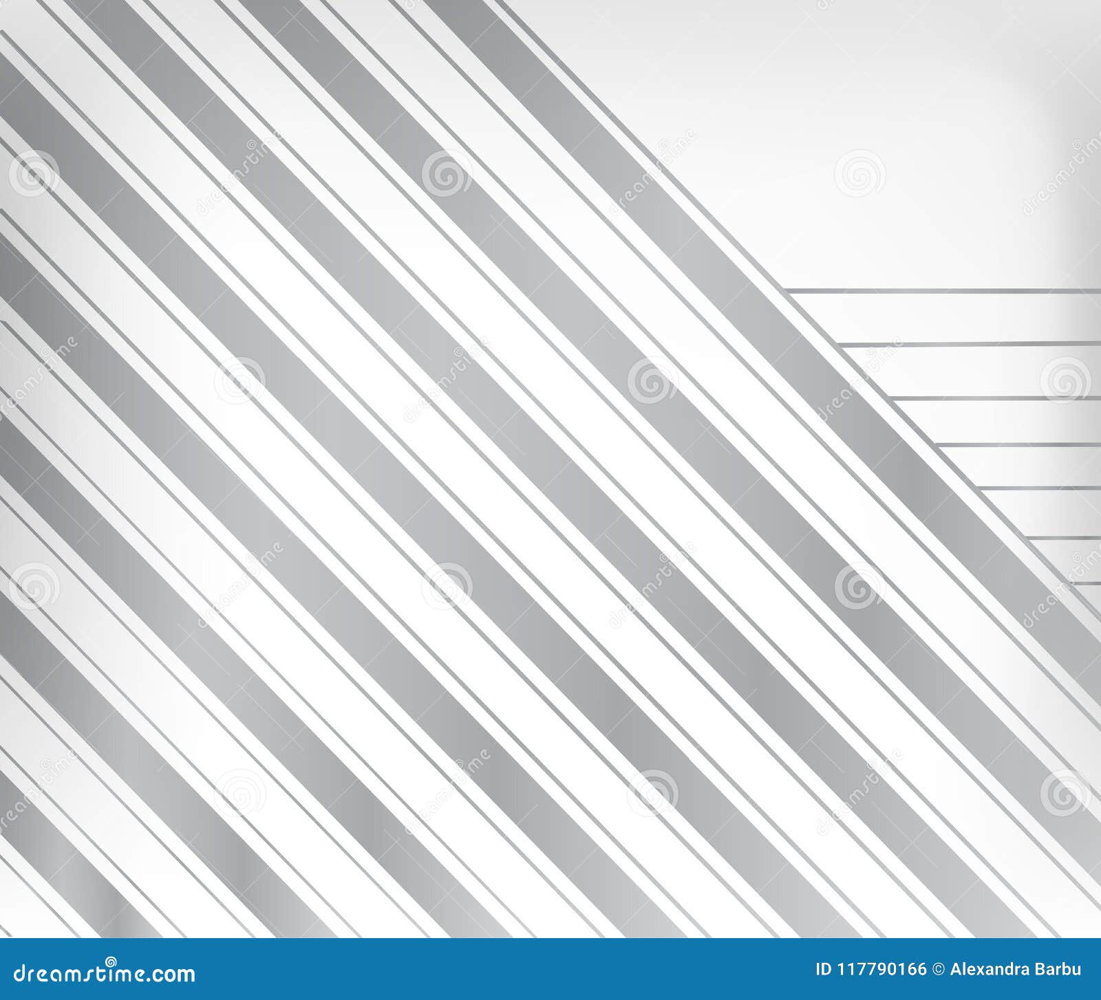 Metallic Silver Diagonal Lines / Stripes Pattern Card Template Stock ...