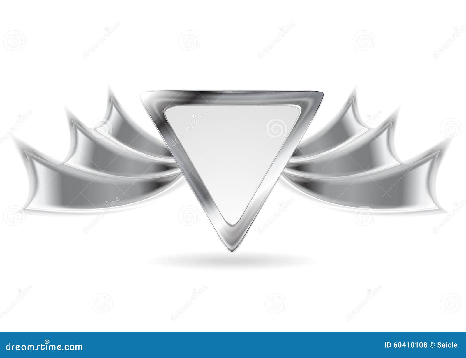 Metallic Silver Logo Element Stock Vector - Illustration of backdrop ...