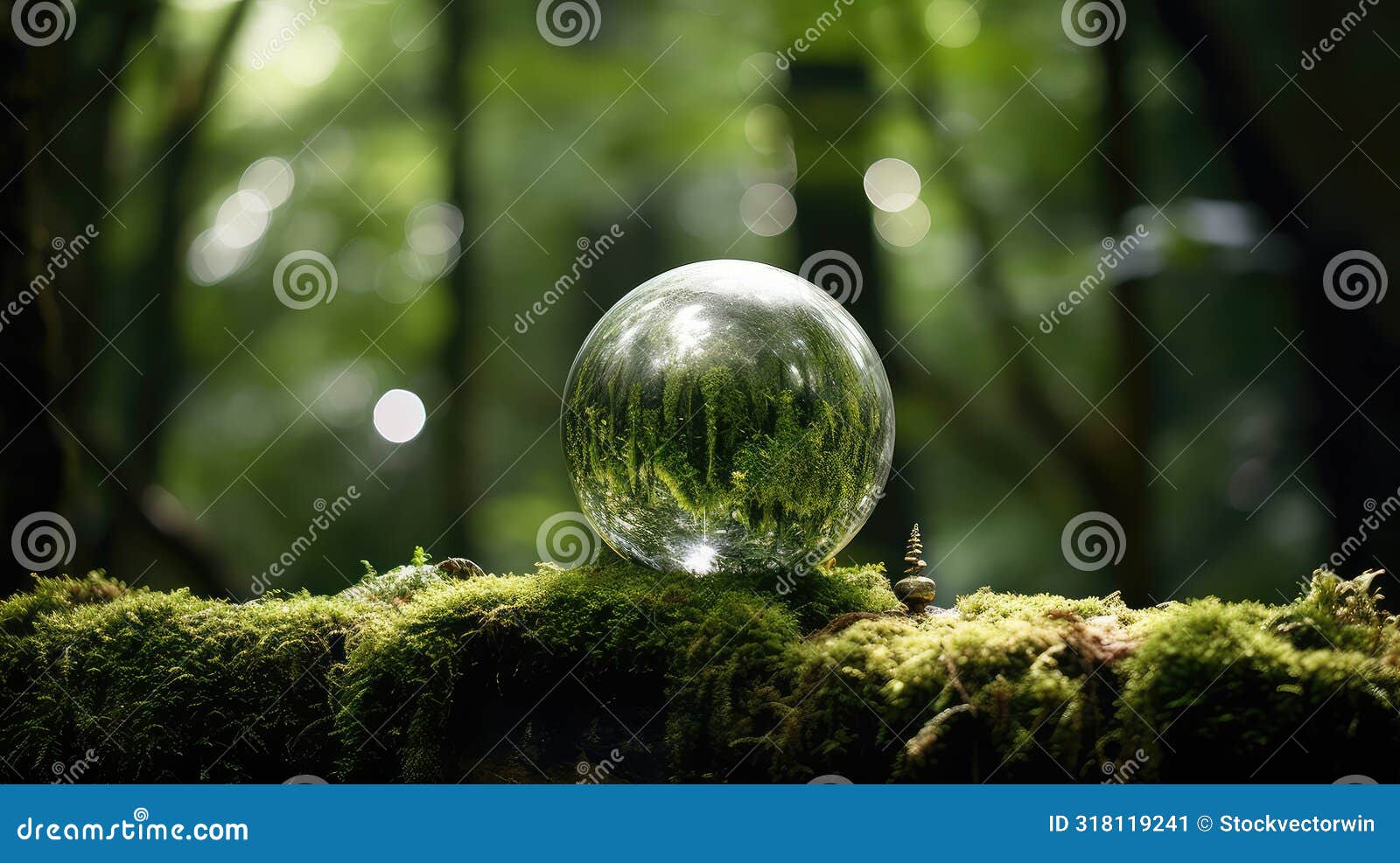 Metallic silver orb stock illustration. Illustration of captivating ...