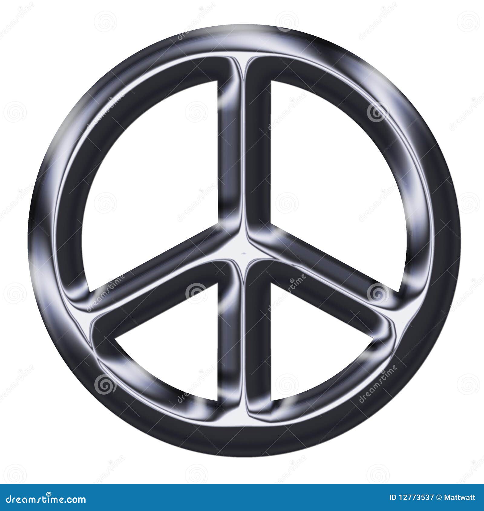 Metallic Silver Peace Sign stock illustration. Illustration of metal ...