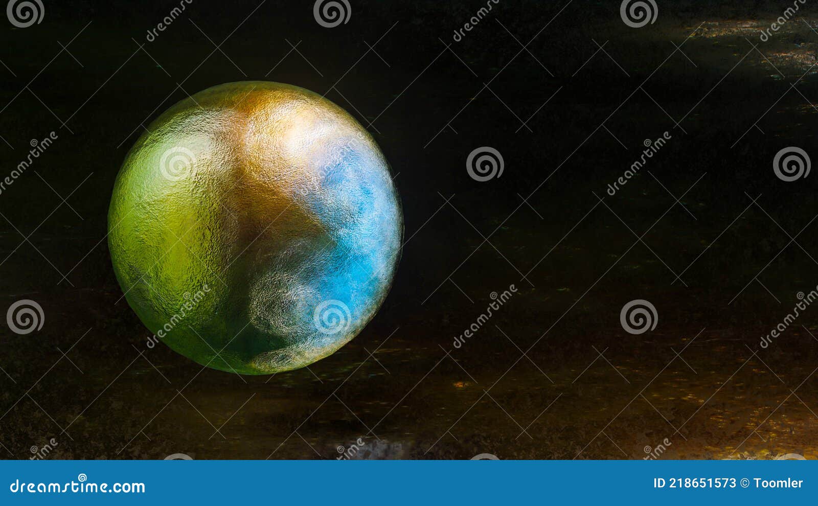 Metallic Silver Sphere with a Rough Texture on a Black Background. 3d ...