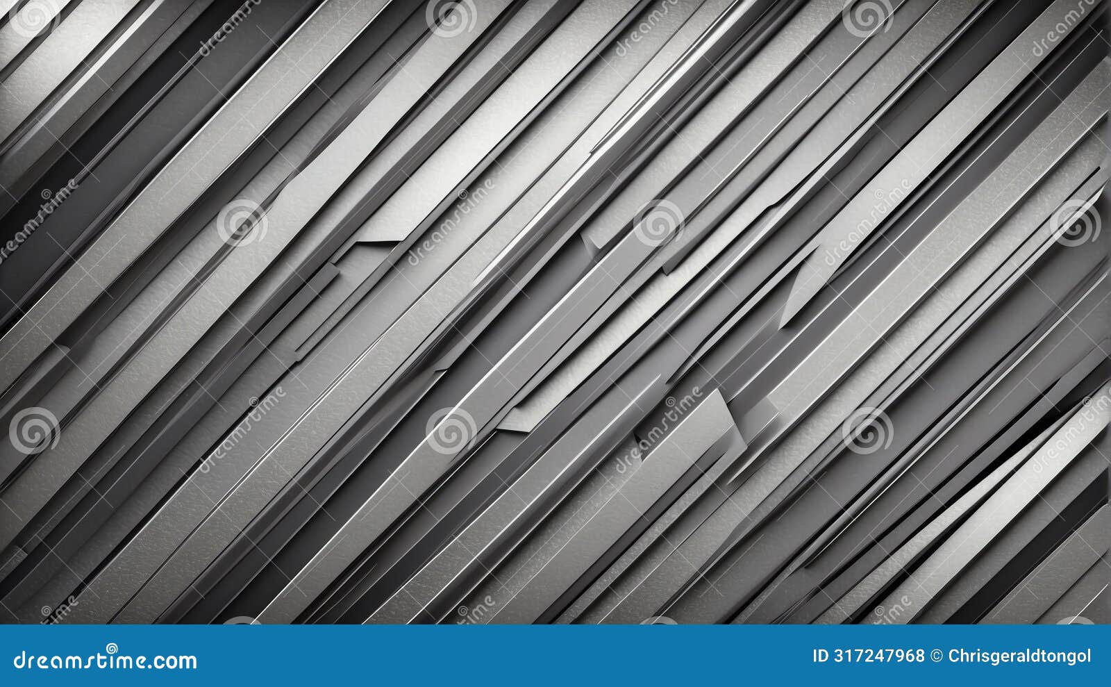 Metallic Silver Theme Vintage Striped Diagonal Lines and Blocks Pattern ...