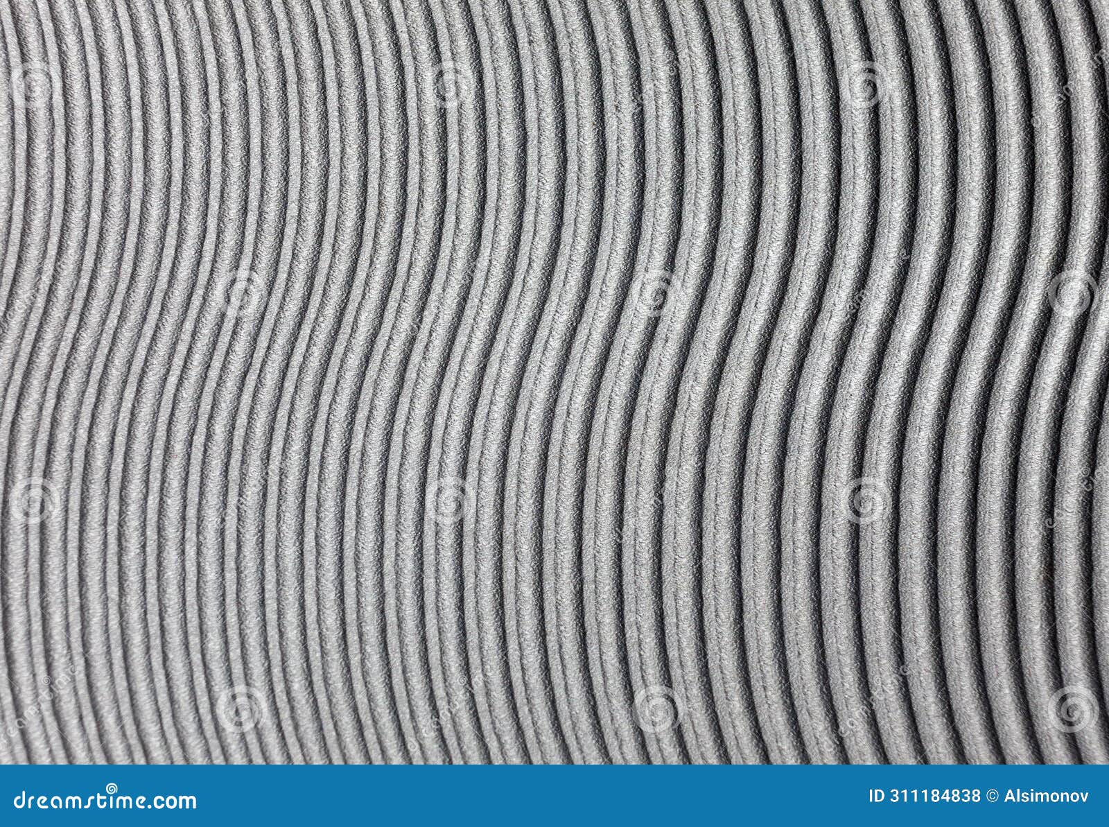 Metallic, Silver, Wavy Surface. Background Image, Texture Stock Photo ...
