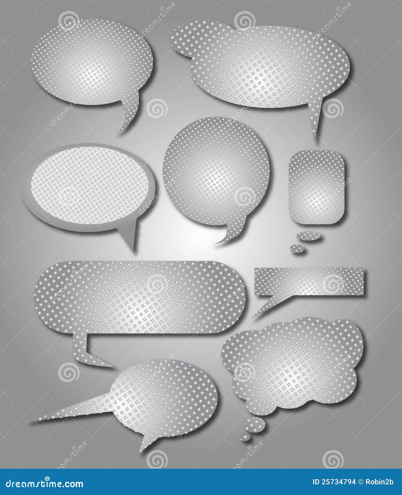 Metallic speech bubble stock vector. Illustration of advice - 25734794