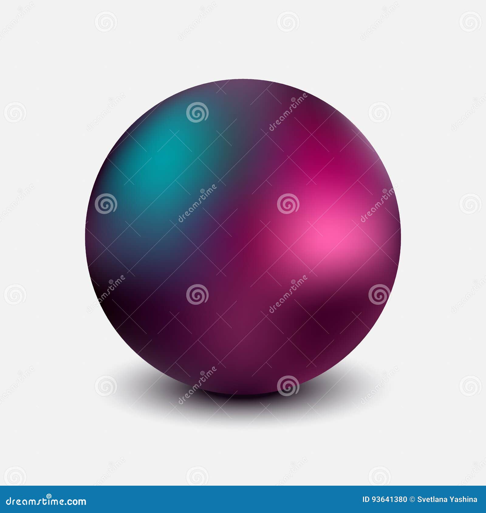 Metallic Sphere, Realistic Vector Illustration Stock Vector ...